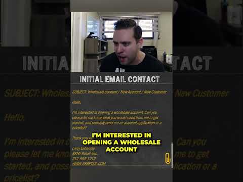 How To Get A Wholesale Supplier Through Email #shorts #wholesale