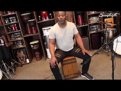 Sawtooth Wine Barrel Cajon Percussion Box | Reverb