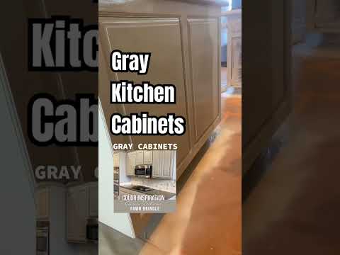 Gray Cabinets are In! #homeimprovement #paintedcabinets #kitchencabinets #colorinspo
