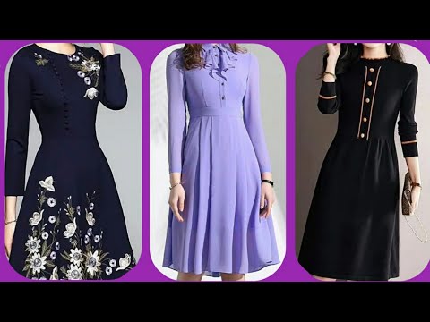 Beautiful midi/A-line skater dress/skater outfits/skater dress collection