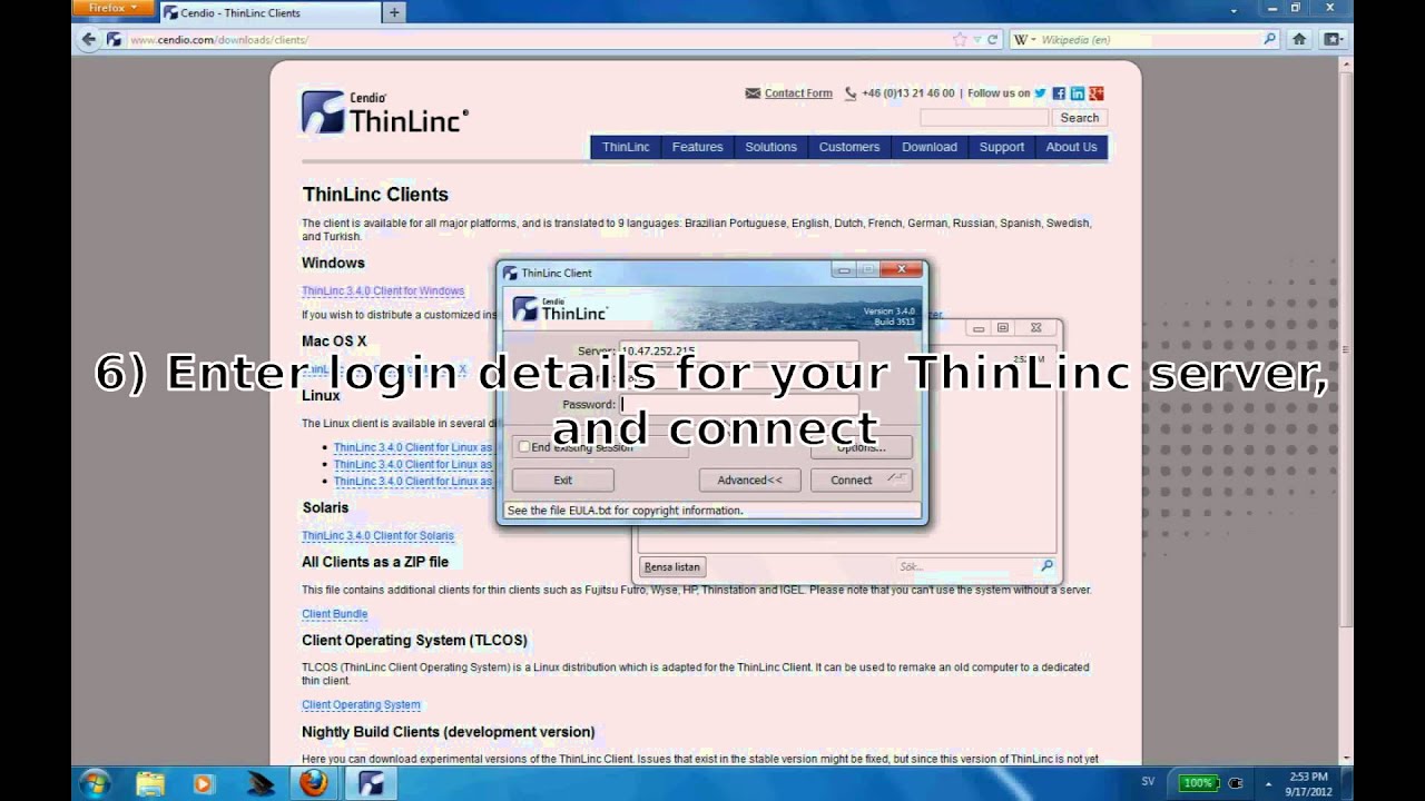 ThinLinc Client: Installation on Windows screencast