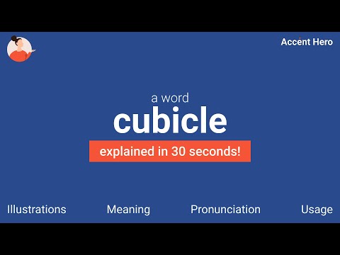 CUBICLE - Meaning and Pronunciation