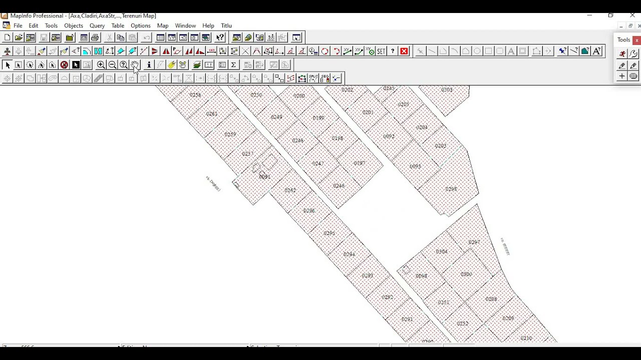 Program that allows the creation in PDF format of titles directly from MapInfo.