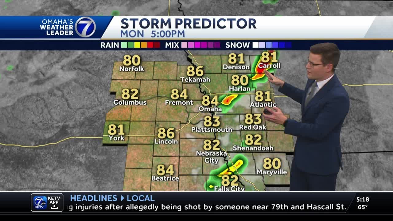 Severe storms possible Monday afternoon, evening in Omaha area