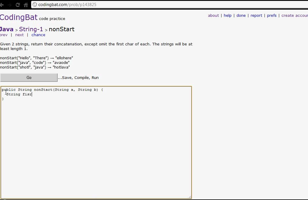 CodingBat.com Java Puzzles 10