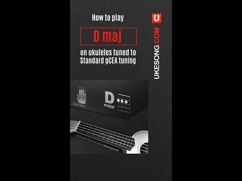 D Major ukulele chord | ukulele tutorial