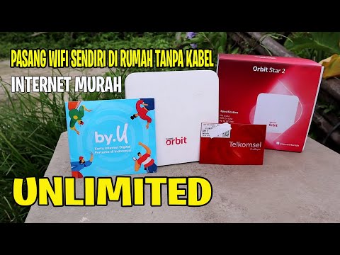 Cara Pasang Wifi Sendiri Di Rumah Unlimited Tanpa Kabel dengan Modem 4G Orbit star 2
