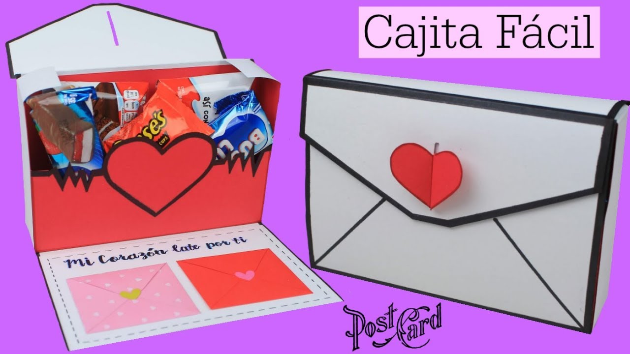 CAJITA FACIL CON DULCES EN FORMA DE SOBRE (LE ENCANTARA!!) | IVONNE E IVETTE