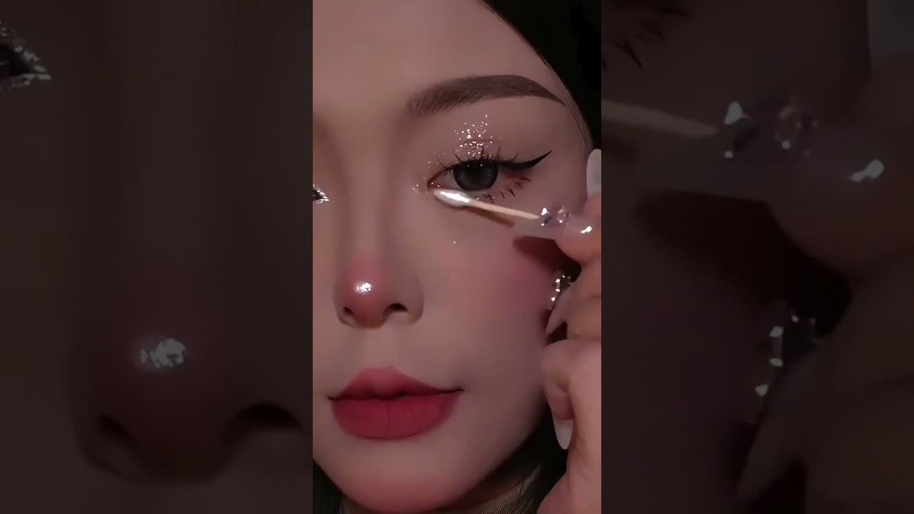 ✨Korean Glitter Eye Makeup Tutorial for Beginners!