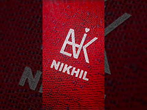 Nikhil name brand logo #shorts #viral #logo