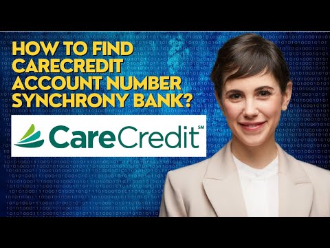 How to find carecredit account number synchrony bank?