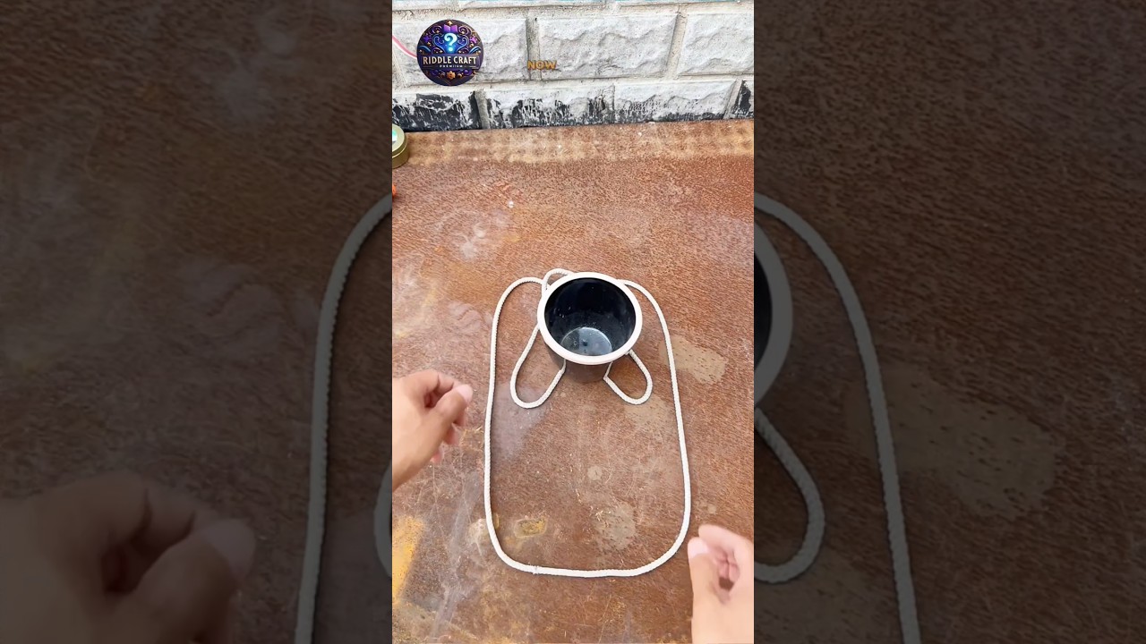 From Rope to Beauty: Craft a Plant Hanger in 1 Minute! 😱