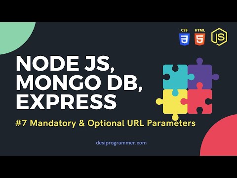 NODE JS - Mandatory and Optional URL Parameters