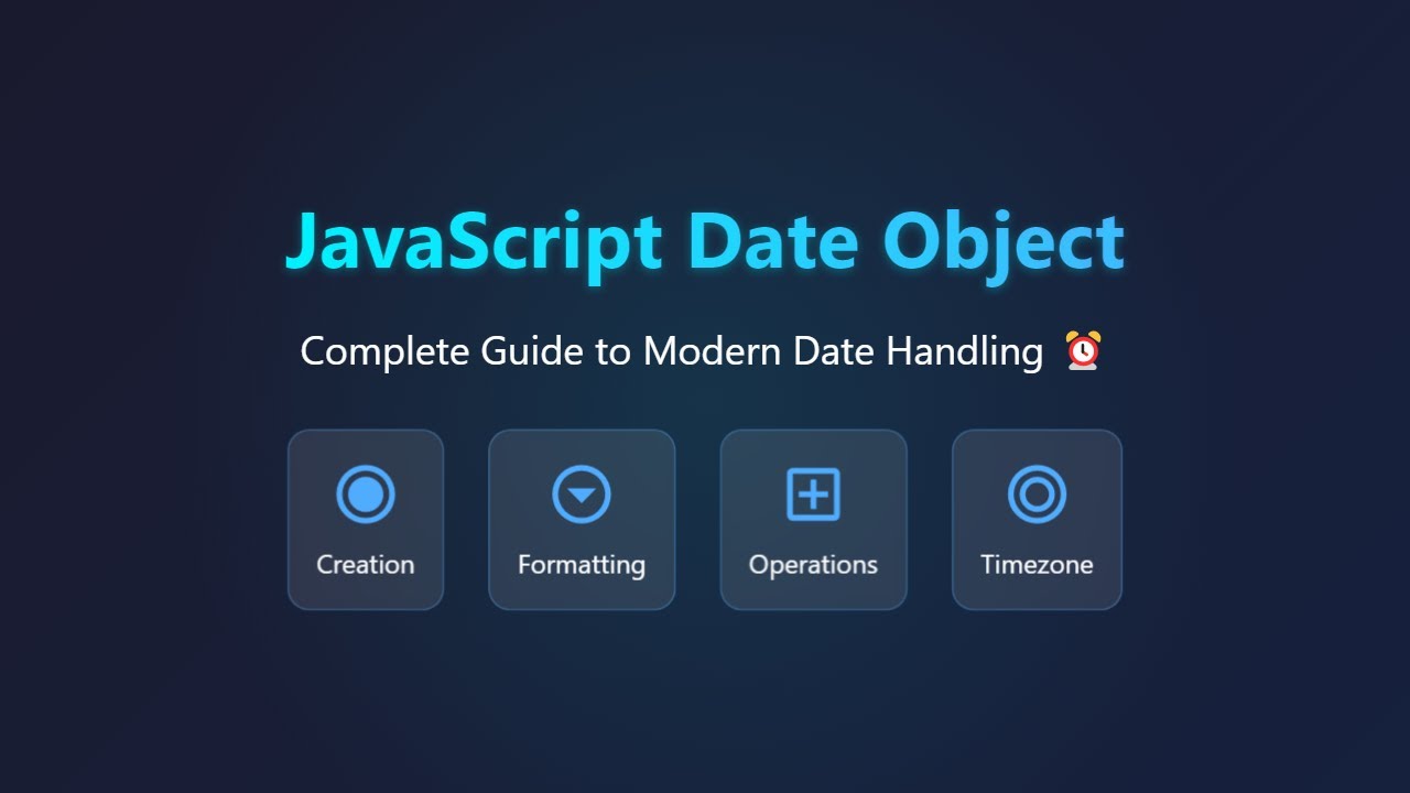 JavaScript Date Object: The Complete Guide⏰