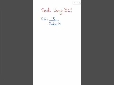 Specific Gravity
