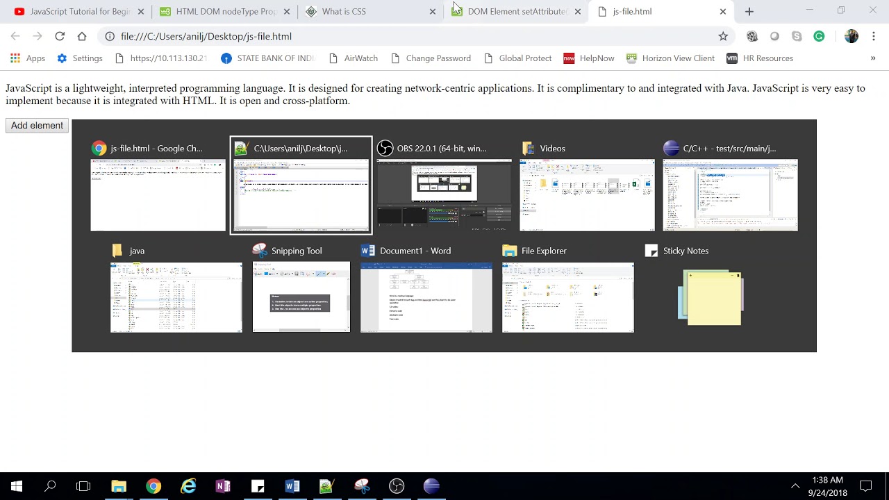 javascript tutorial for beginners 16 add and remove elements