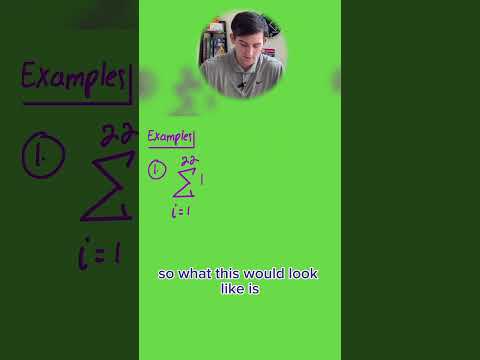 Special sum of a series! #mathshorts #sigma #notation #special #series