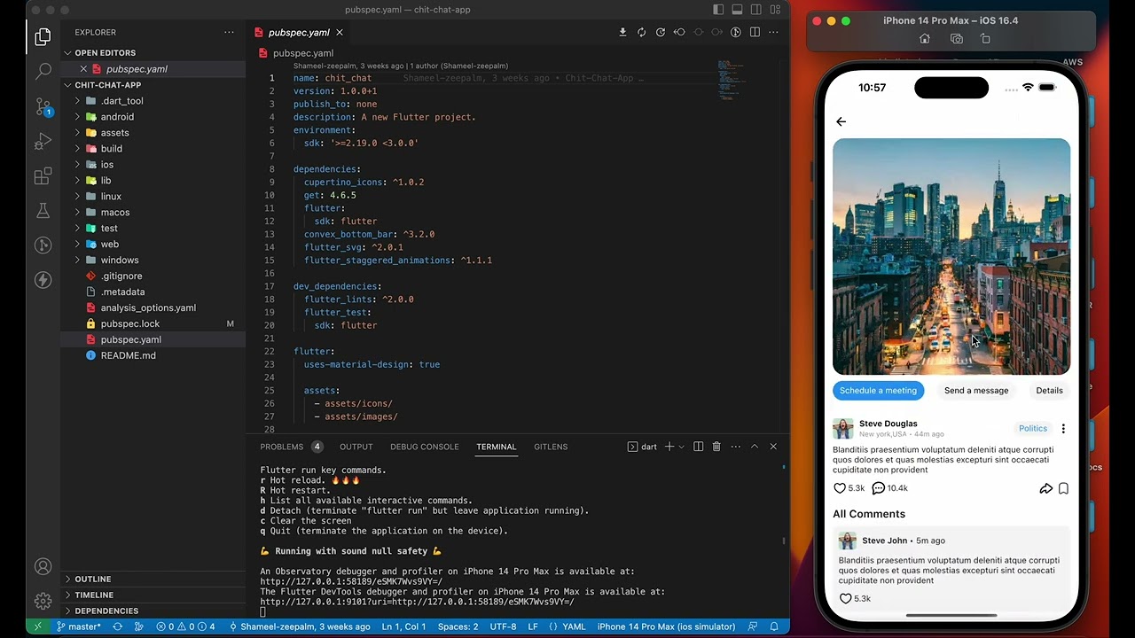 Social App UI done with Flutter | Flutter UI Kit