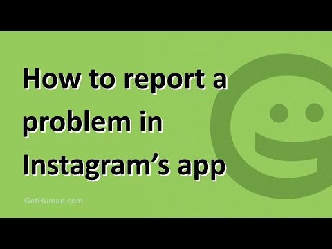 How to report a problem in Instagram's app