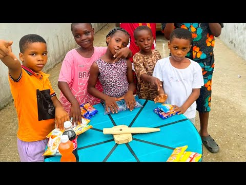 Spinning matching game challenge with kids