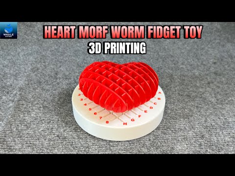 💜 Heart Morf worm fidget toy - Puzzle - Easy to Print・ 3MF File for 3D ...
