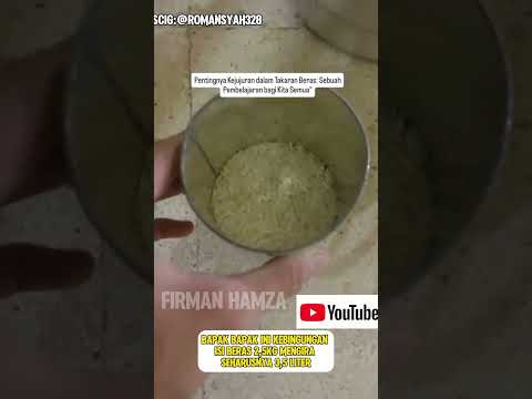 BERAS 2,5KG SAMA DENGAN BERAPA LITER ⁉️