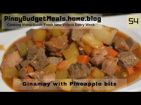 How to cook ginamay menudo with pineapple bits by Pinoy Budget Meals ...