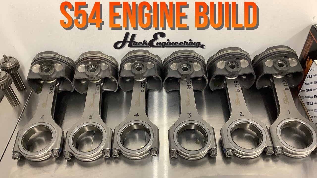 Hack Engineering Forged S54B33 Race Engine Build Timelapse