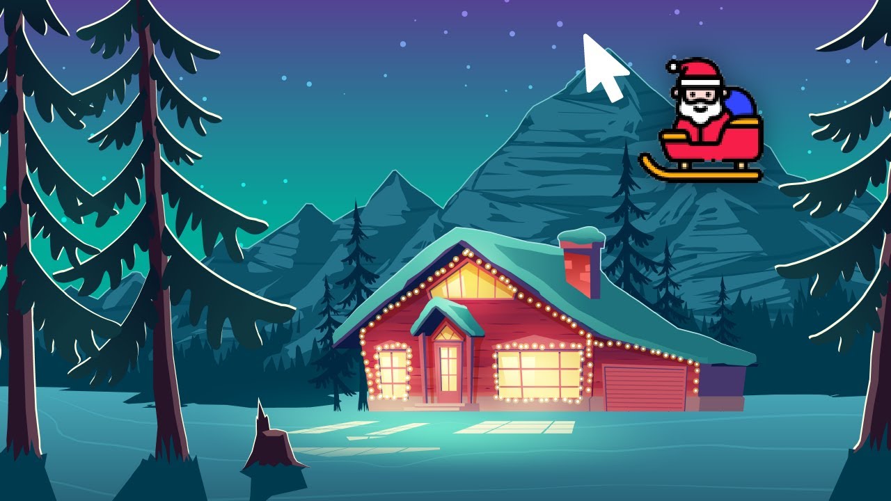 Santa Follows Mouse | HTML, CSS & Javascript