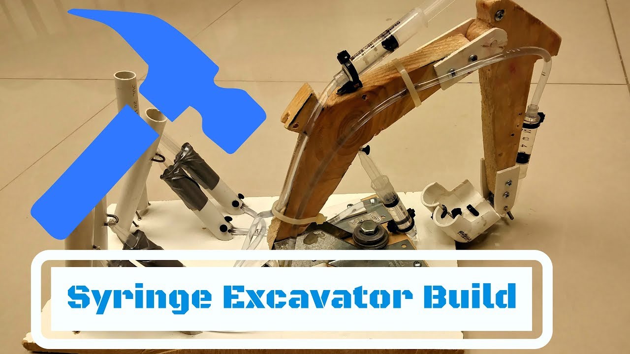 Homemade Syringe Excavator Build | TheMakerCentral™