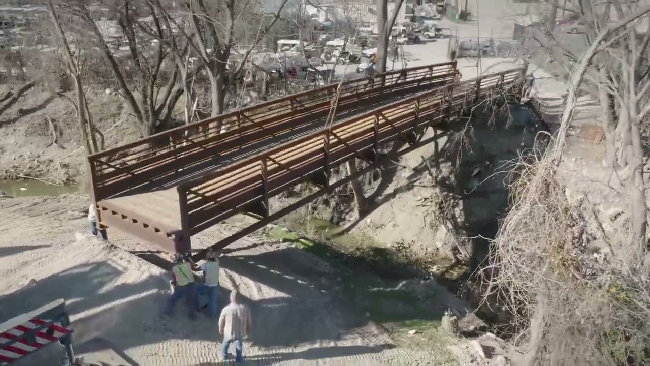 Metro Golf Cars Pedestrian Bridge Install