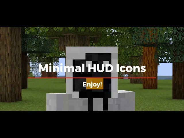 Minimal HUD Icons Minecraft Texture Pack