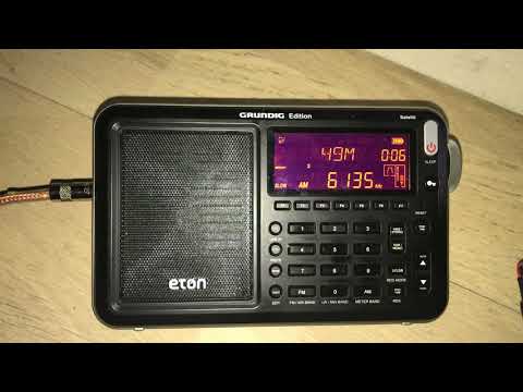 Radio Aparecida 6135 kHz, Brazil, copied in Nantes hotel room with Bonito MegaDipol antenna