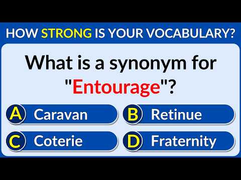 How Strong Is Your Vocabulary? Can You Score 30/30? Synonym Quiz. #challenge 21