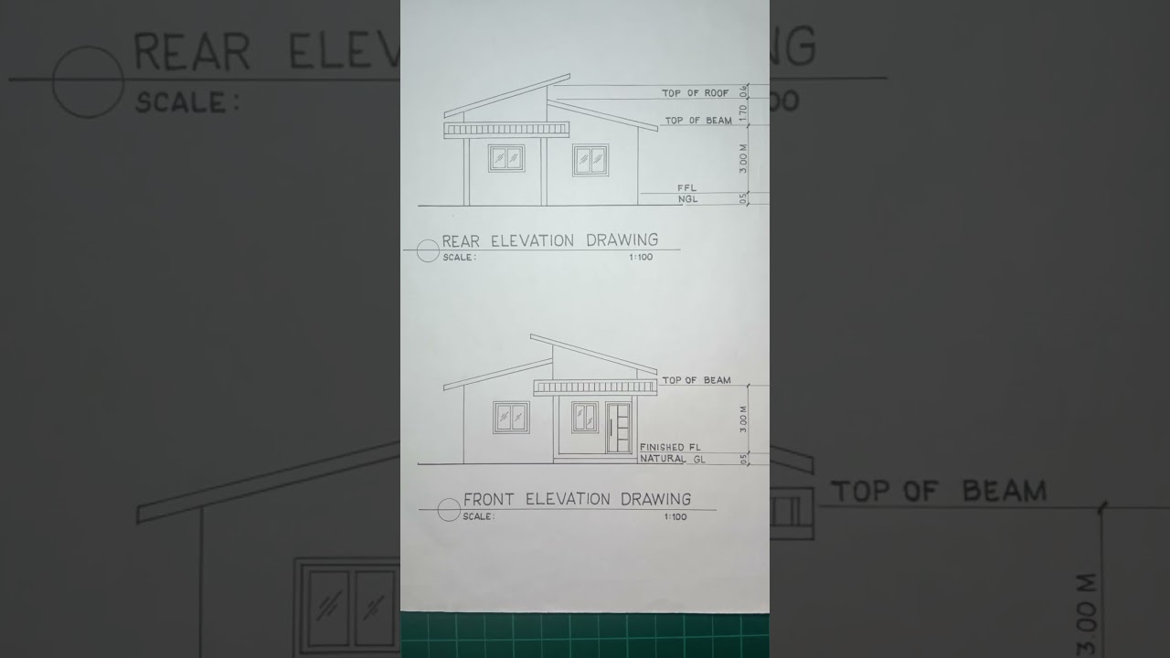 7.5m X 12m House Plan and Its Elevation Drawing #shorts #shortvideo