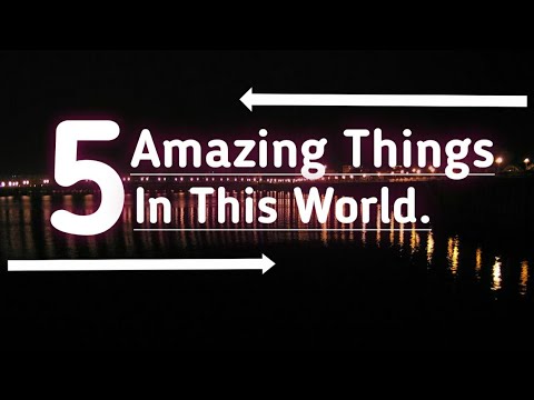 5 Amazing Things In This World | Amazing Facts about World | Amazing Things which will make you Wow.