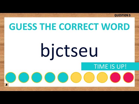 [Scrambled Word Game] Can You Unscramble These Words? 7 Letters