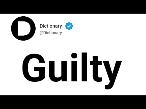 Guilty Meaning In English