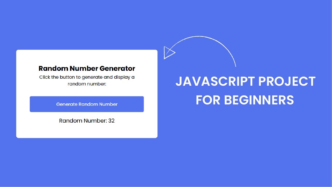 Random Number Generator | Javascript Project For Beginners