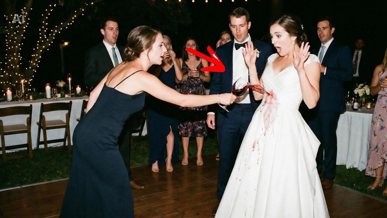My sister-in-law spilled red wine all over my wedding dress because she thought I...