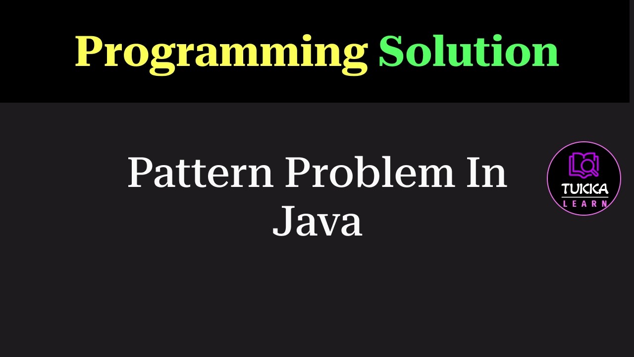 Java Program to Print Patterns Using Escape Sequences | Programming Question | Tukka Learn