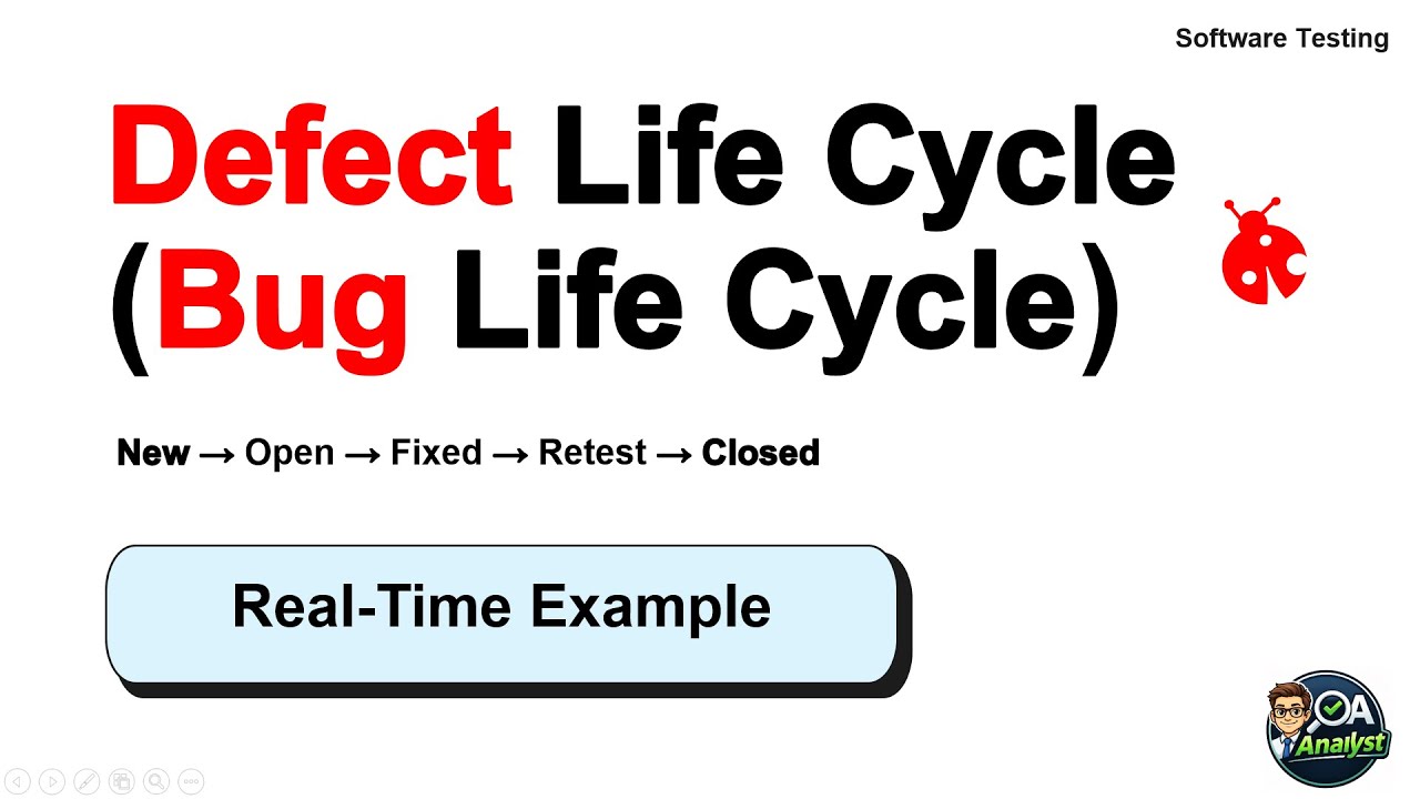 Defect Life Cycle Explained with Real-Time Example | Bug Life Cycle in Software Testing
