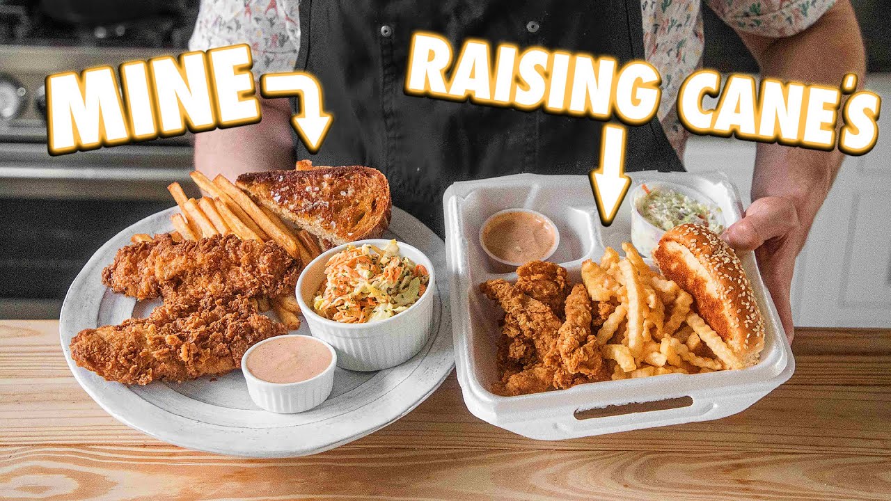 Making Raising Cane's Chicken Finger Combo At Home | But Better