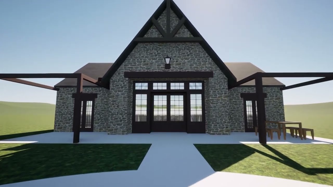 Rustic Pool House Design - Conceptual Phase
