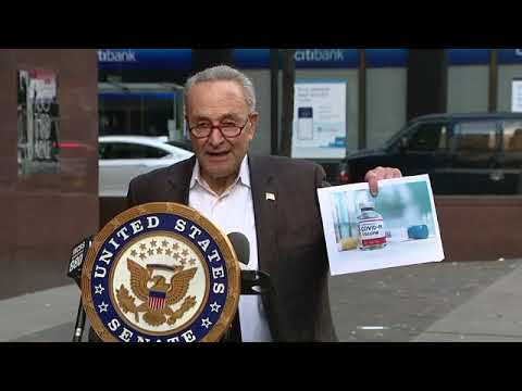 Schumer delivers URGENT remarks on COVID-19 vaccine distribution