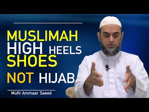 Muslim Girl Woman Can Wear High Heel Sandals Shoes Real Islamic Hijab ...
