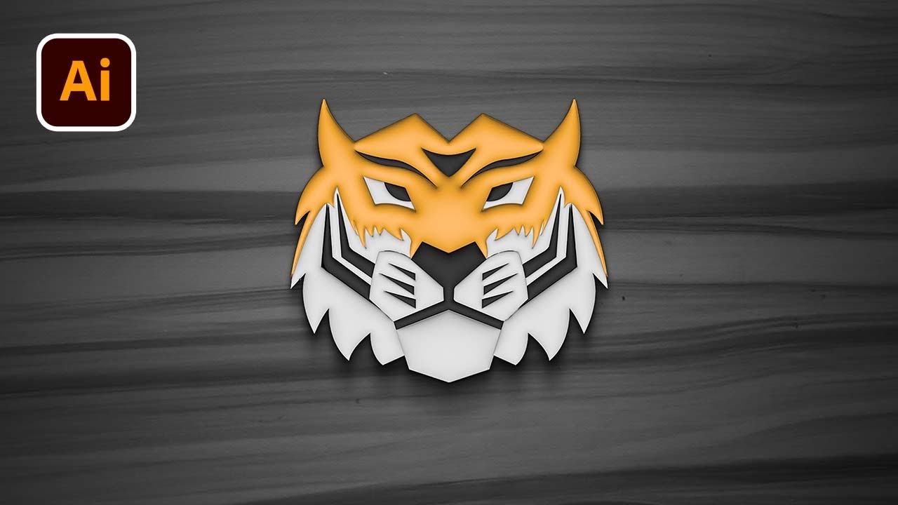 Create a Tiger Mascot Logo in Adobe Illustrator | eSports Logo Design