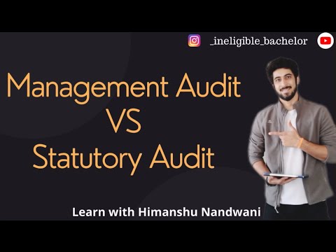 Management Audit VS Statutory Audit | Auditing | VNSGU | ICAI | BCom Sem 6 #himanshunandwani