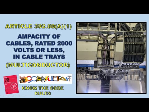 CABLE TRAY SIZING CALCULATION AND AMPACITY OF CONDUCTORS (MULTICONDUCTORS)-392 80(A)(1)-NEC 2023