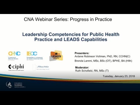 Leadership Competencies for Public Health Practice and... (Presented in partnership with CHNC)
